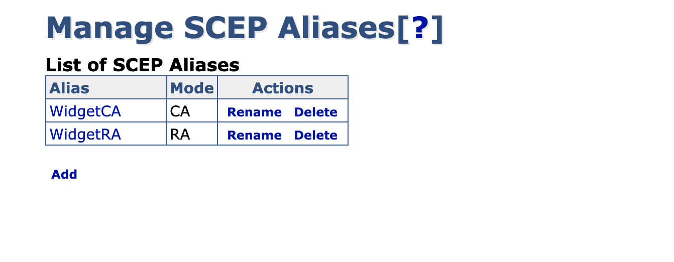SCEP Operations Guide