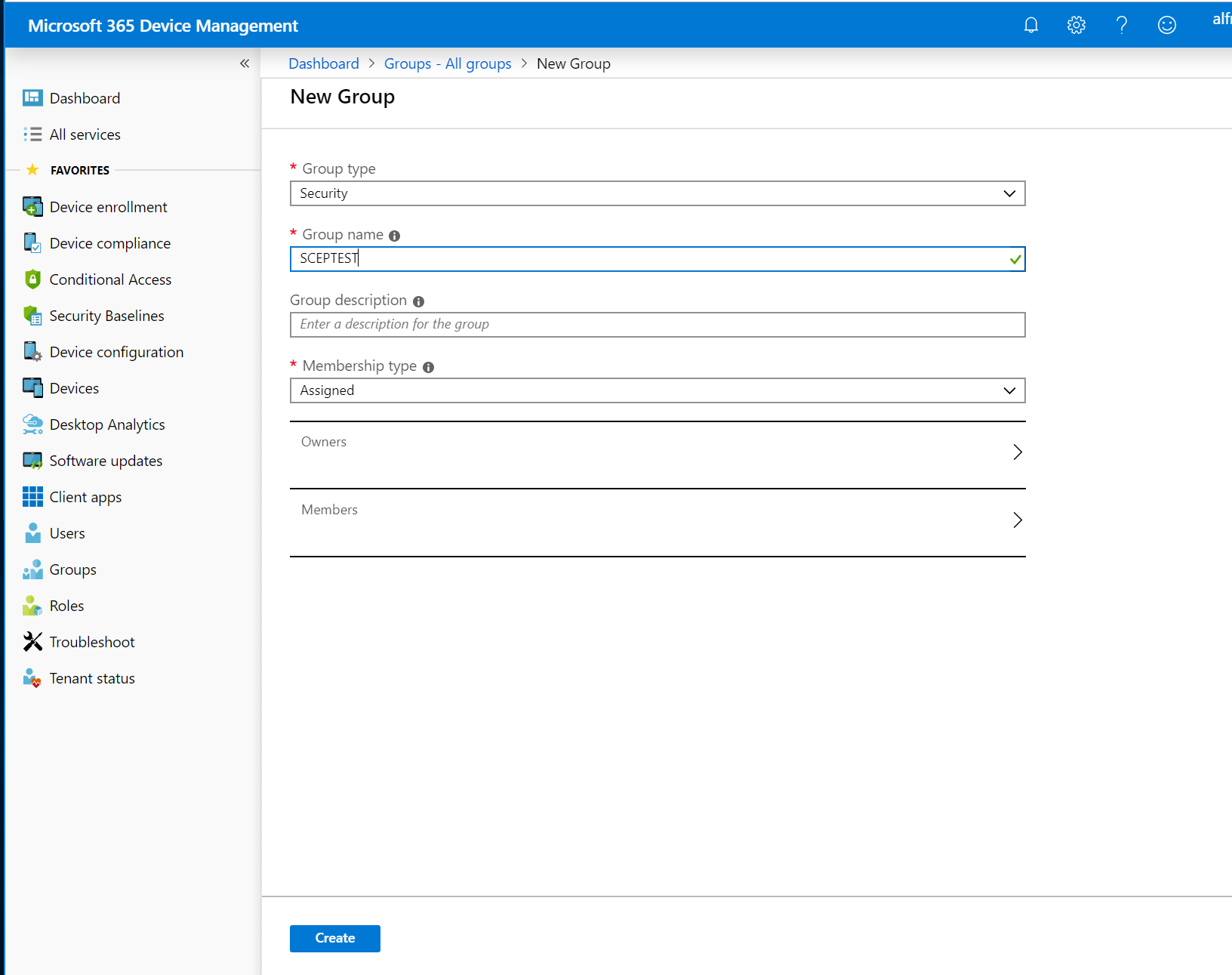 Configure Intune