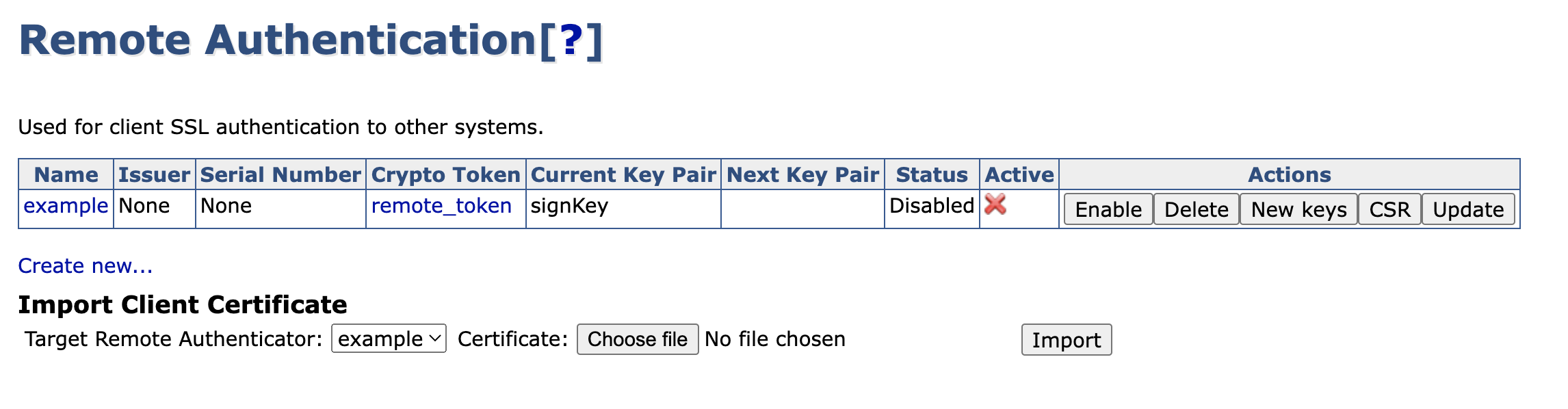 Setting up a Remote Authenticator