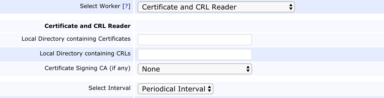 Certificate and CRL Reader Service