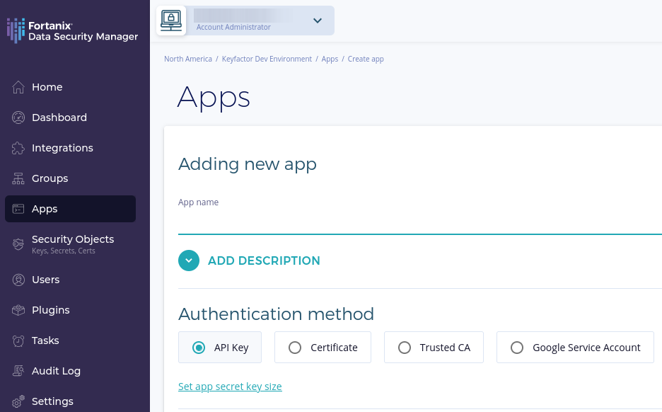 Fortanix Data Security Manager