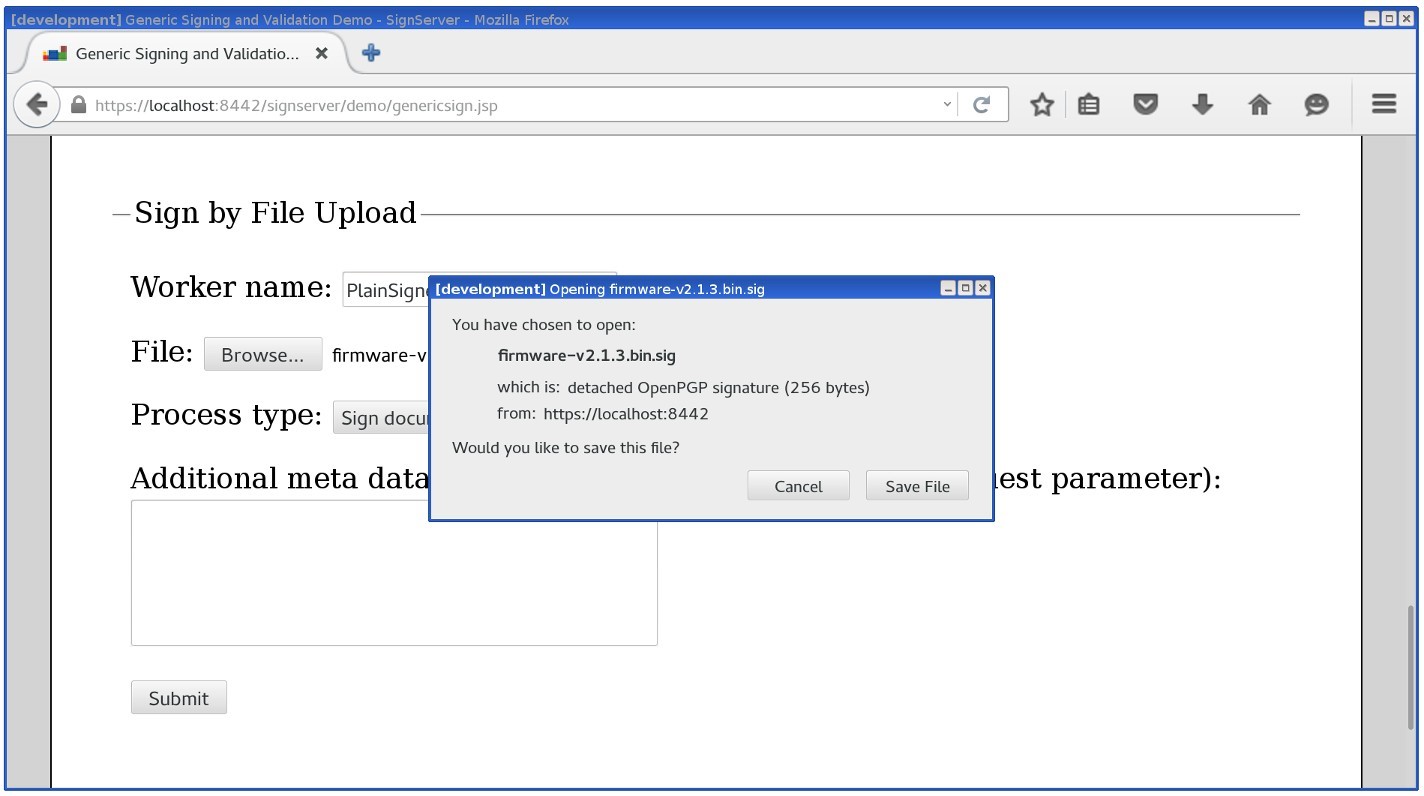 Code Signing with CMS Signatures