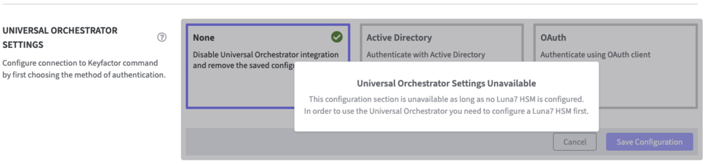 Services: Universal Orchestrator Extension