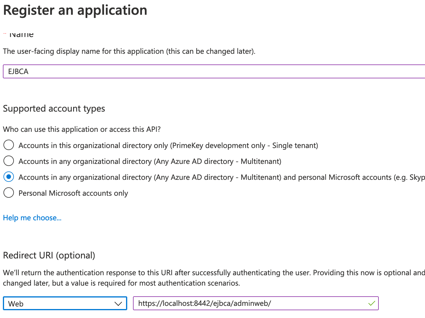 Setting up OAuth Using Azure Active Directory Setting up OAuth Using Azure Active Directory